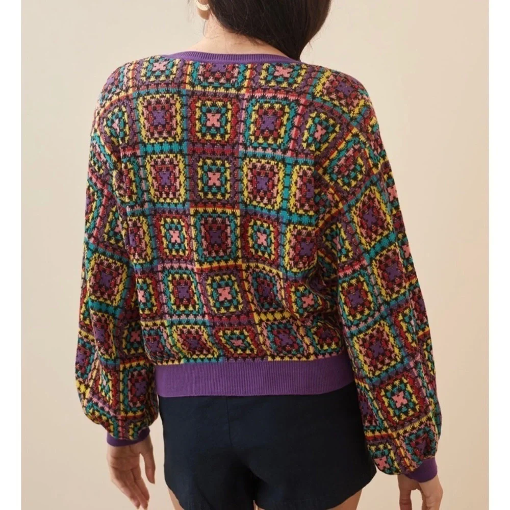 FARM Rio | Sweaters | New Farm Rio Crochet Sweater | Poshmark